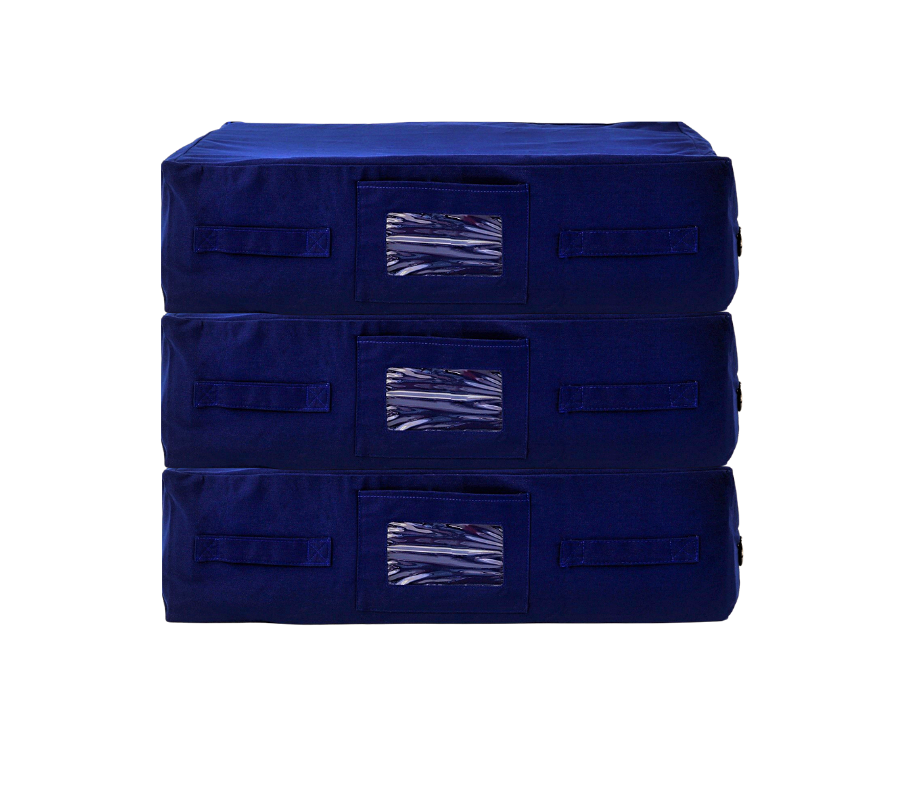 Storage Bags - 3 x Large - Navy Blue – Kazzi Kovers